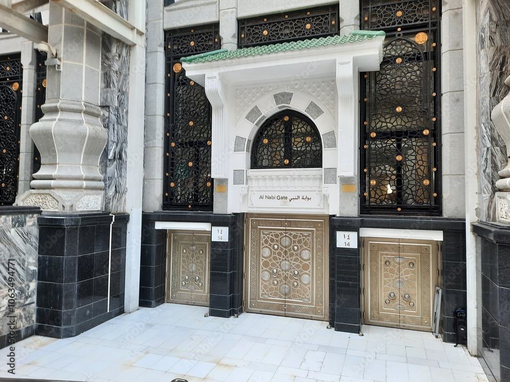 Makkah, Saudi Arabia, 01 Nov 2024 - A beautiful view of the entrance ...