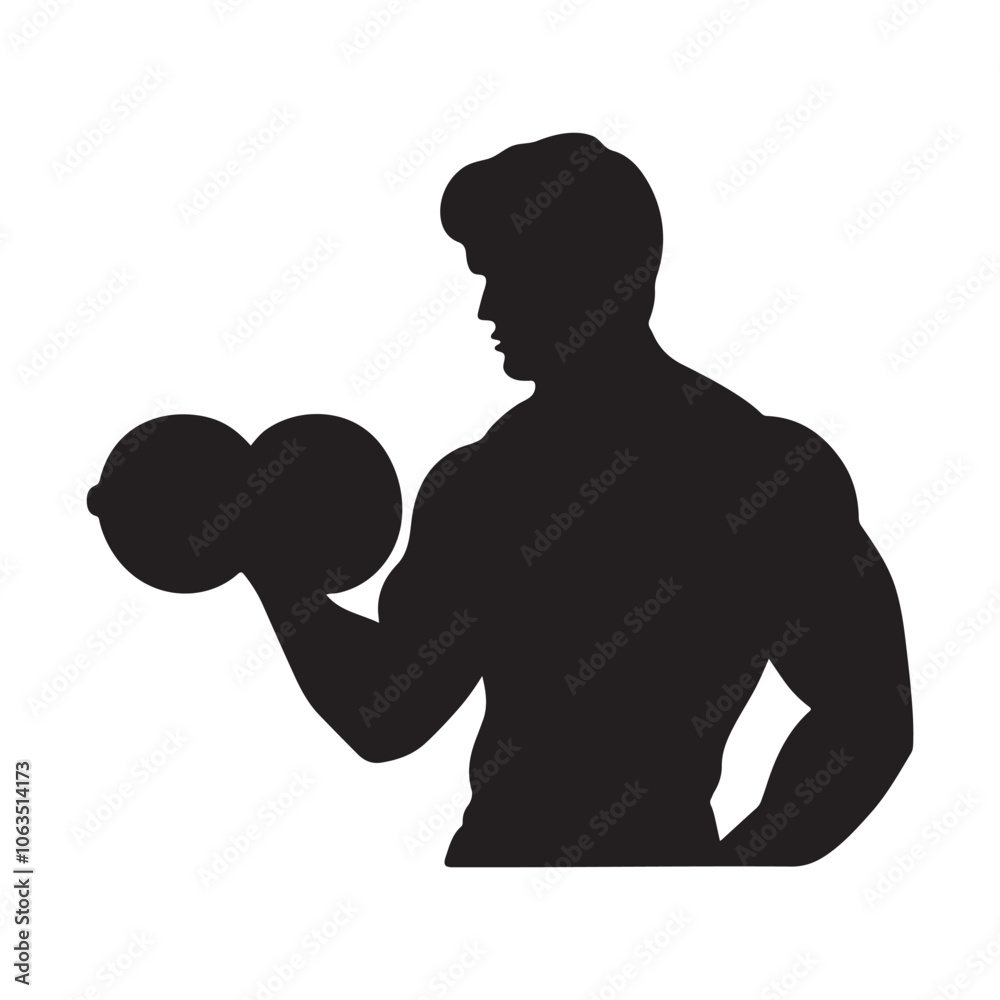 Muscle arm fitness emblems, labels, badges, logos and design elements ...