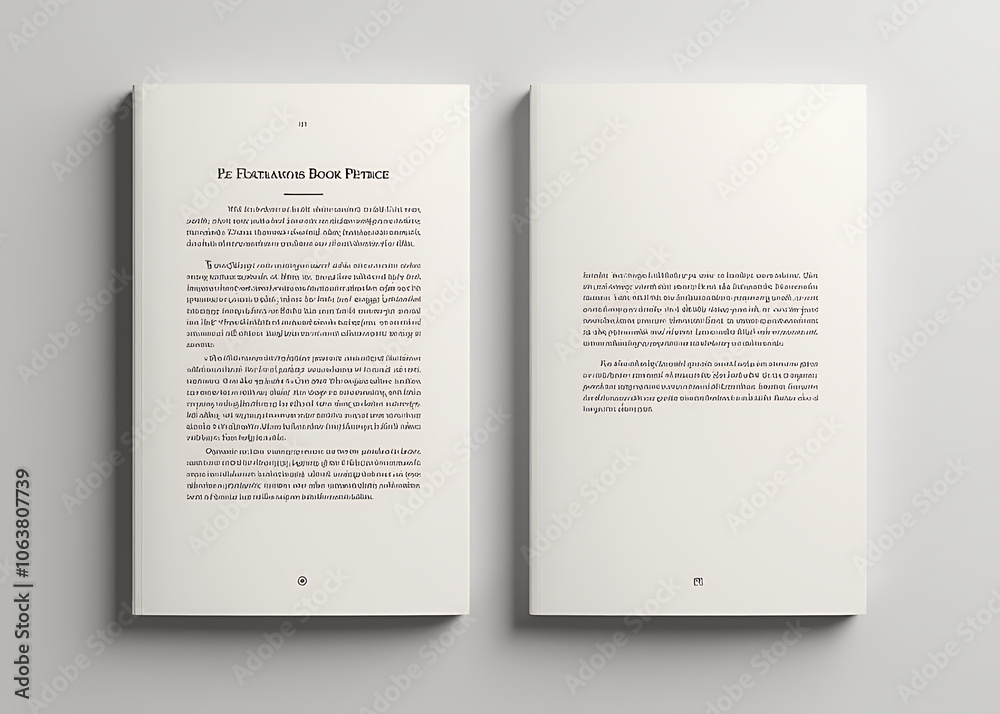 Design mockups of a book cover with its back cover for visual ...