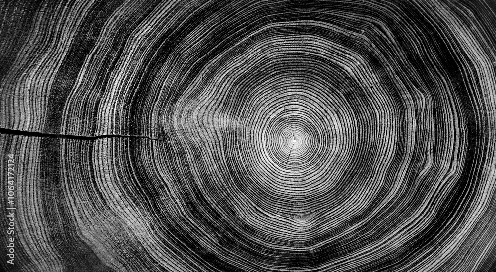 Circular detail of tree rings pattern cut wood texture. Ring pattern ...