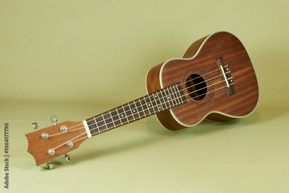 Ukulele. Hawaiian instrument that resembles a guitar but smaller in ...