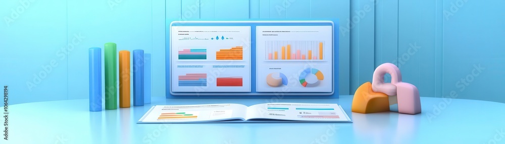 Competitive analysis with side-by-side comparison charts, sleek and ...