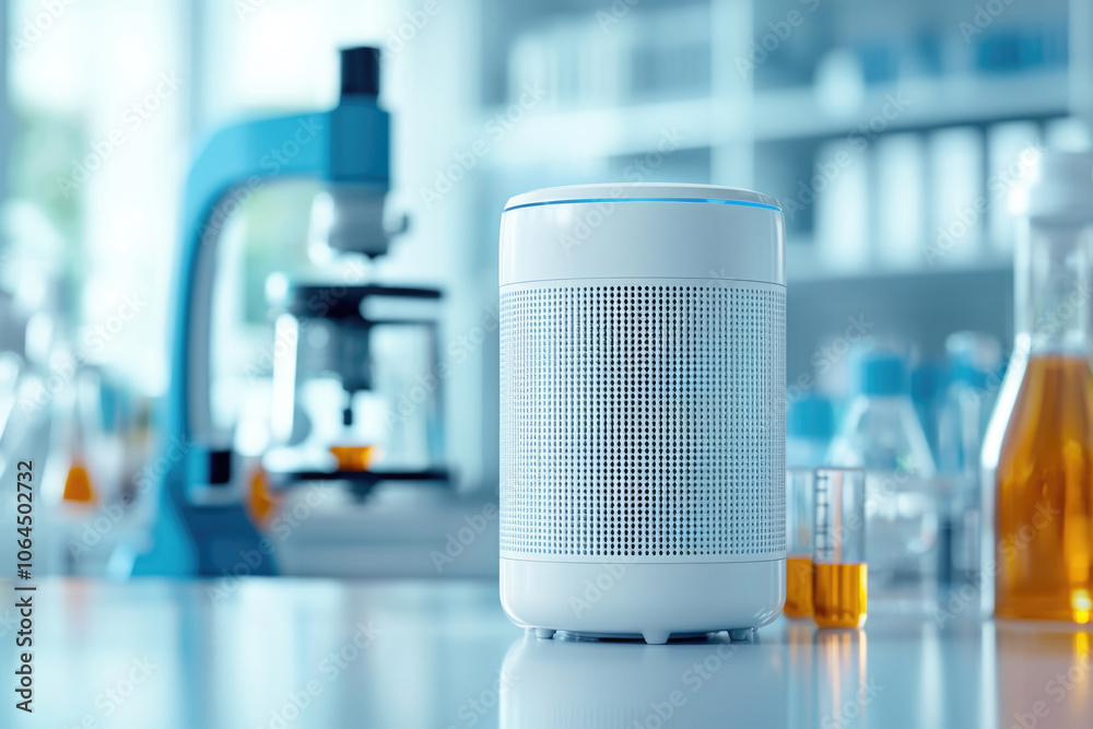 Oxygen purifier with strong airflow channels cleaning polluted air in a ...