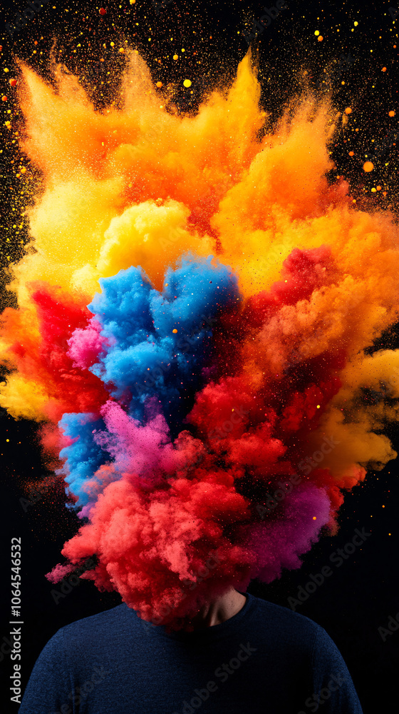 Explore the dynamic world of colorful powder explosions to enhance your ...