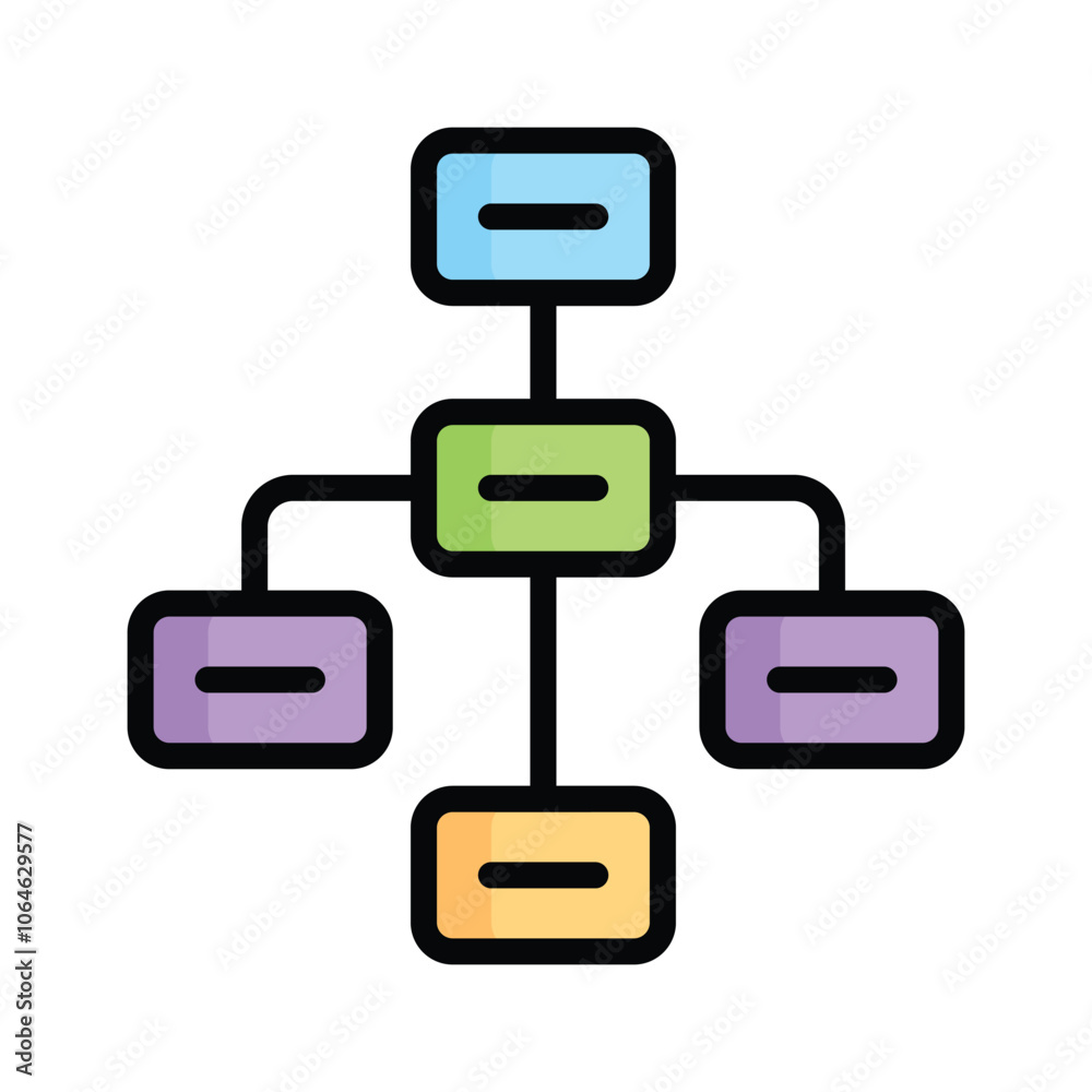 Hierarchical chart, representing team roles and organizational ...
