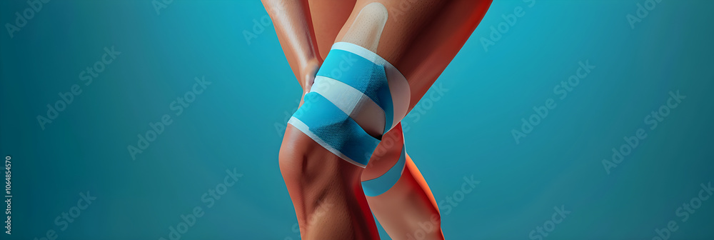 Step-by-Step Guide on How to Apply KT Tape for Knee Pain Relief Stock ...