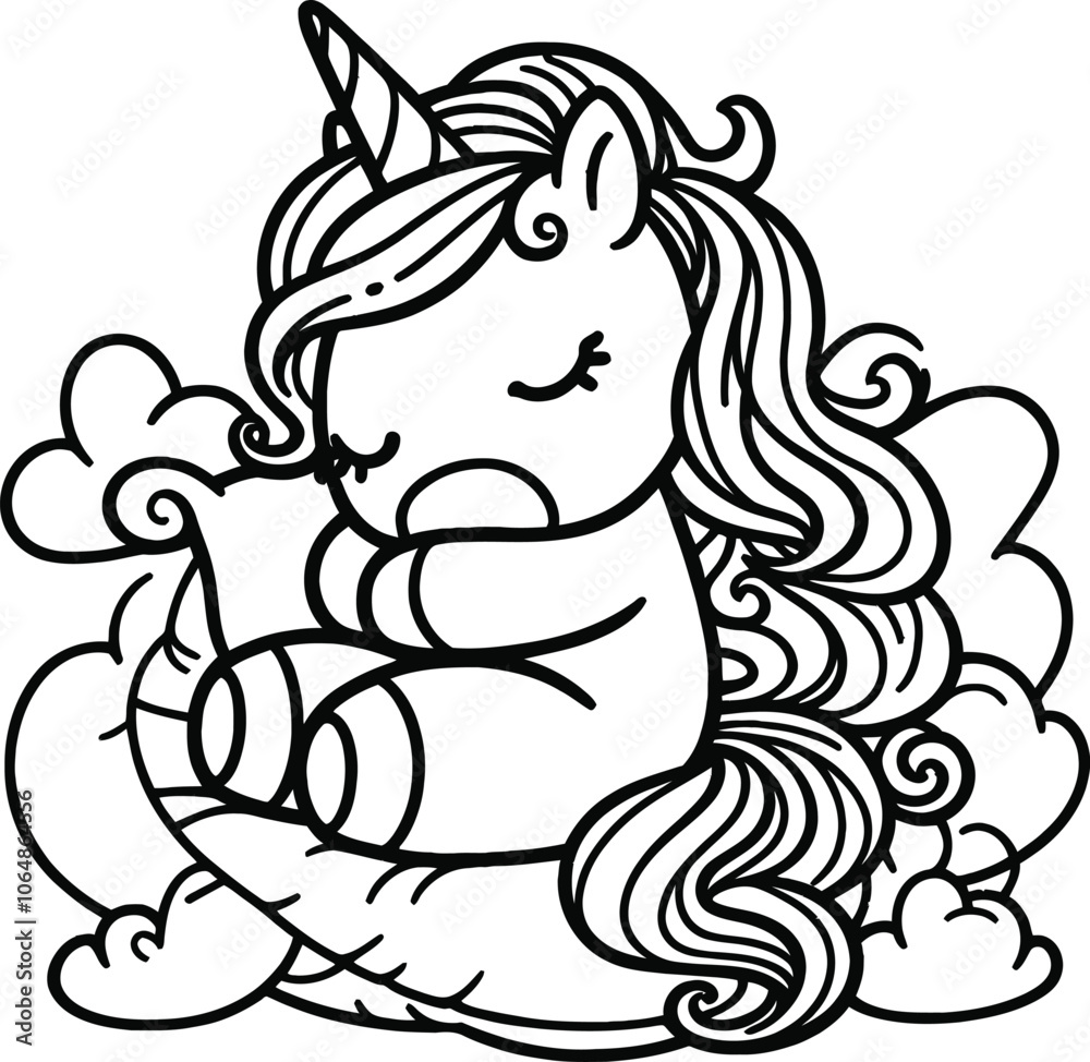 unicorn coloring pages for kids, Magical Unicorn Coloring Pages to ...