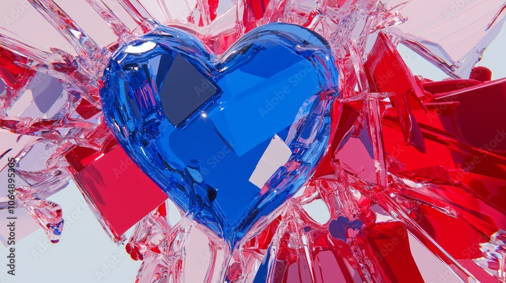 Dual Emotions Art Installation with Heart, Empathy vs. Anger Concept ...