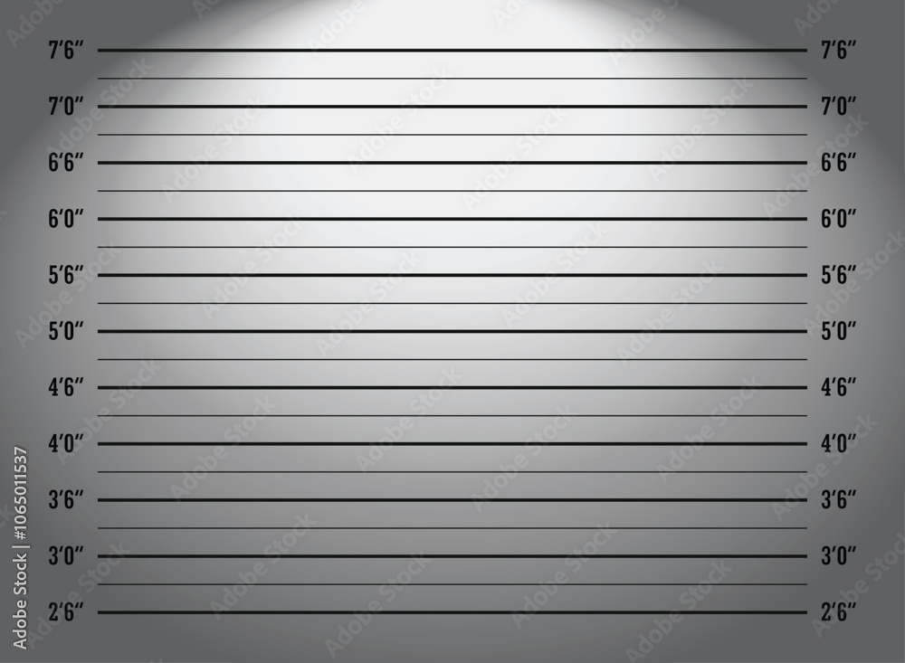 Mugshot, Police lineup or mugshot background for criminals in a dark ...