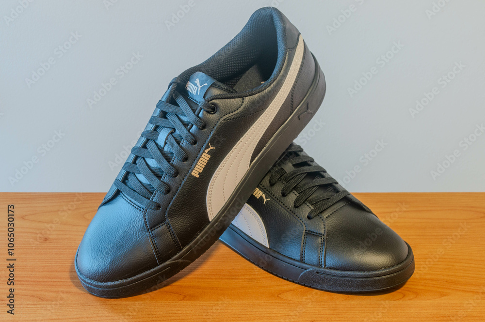 Pruszcz Gdanski, Poland - November 1, 2024: Sneakers Grounded SL black ...