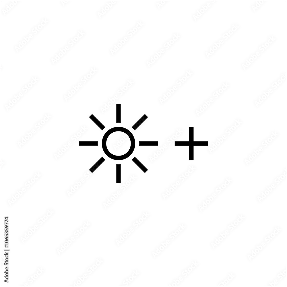 Screen brightness and contrast level settings Stock Illustration ...