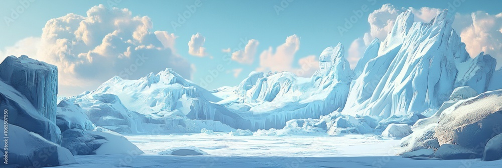 ice age background concept Stock Illustration | Adobe Stock