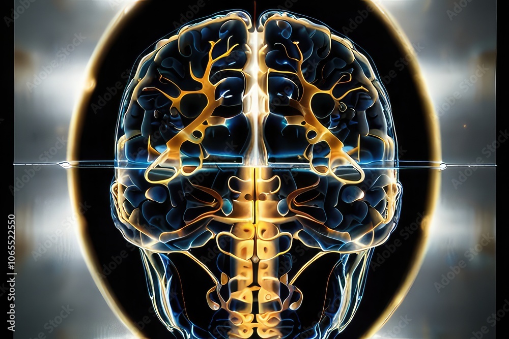 x ray image of human brain,x ray image,x ray of the brain,illustration ...