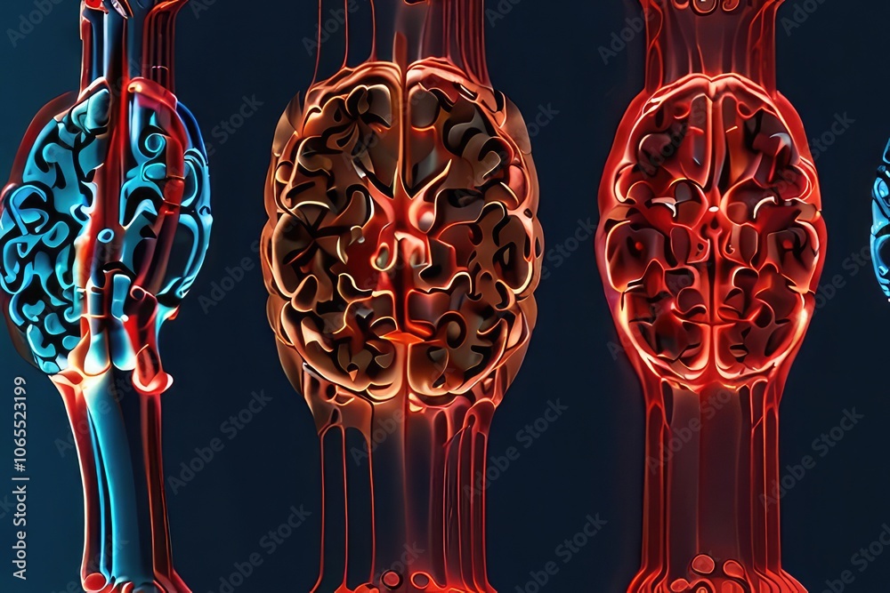 Ilustración de Stock x ray image of human brain,x ray image,x ray of ...