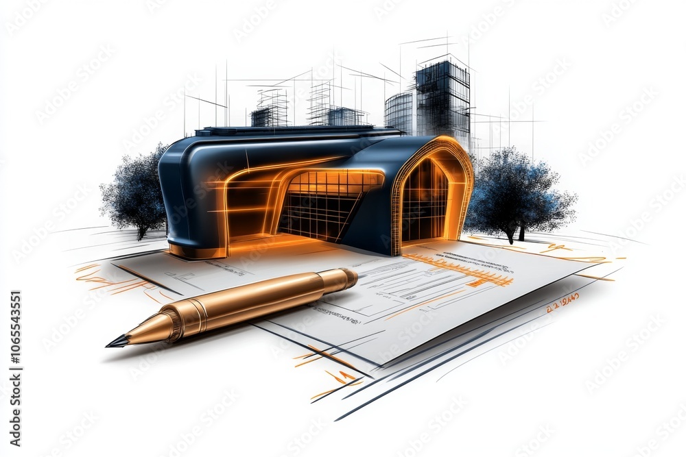 Simple drawing of a defect measurement report with highlighted areas on ...