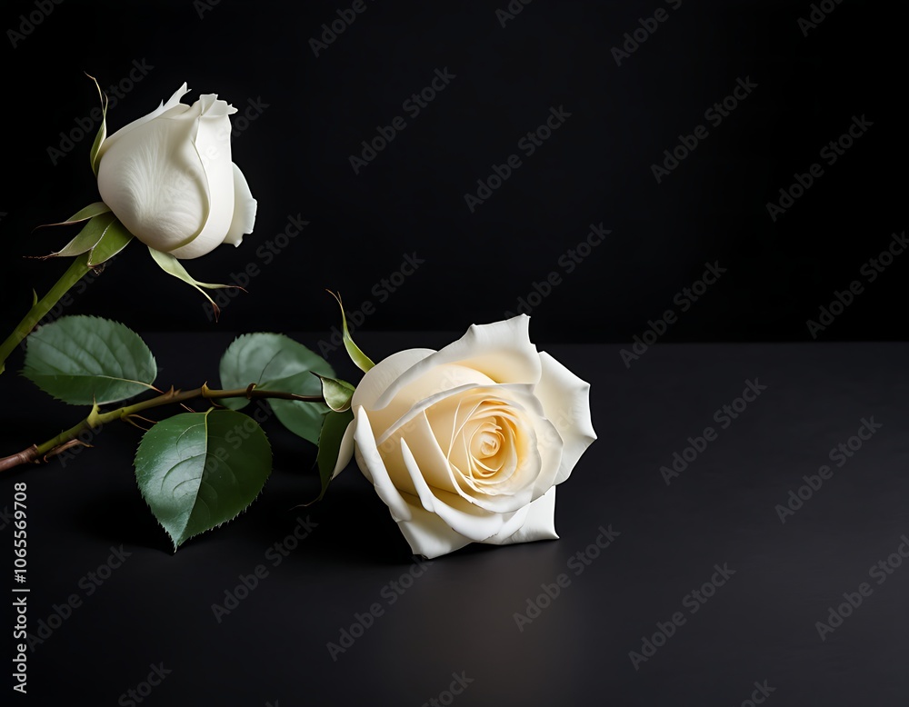 Blank condolence card, sympathy card, memorial card, greeting card with ...
