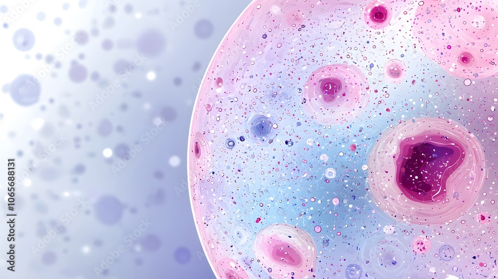 Microplastic Contamination : plastic pollution. A magnified view of ...