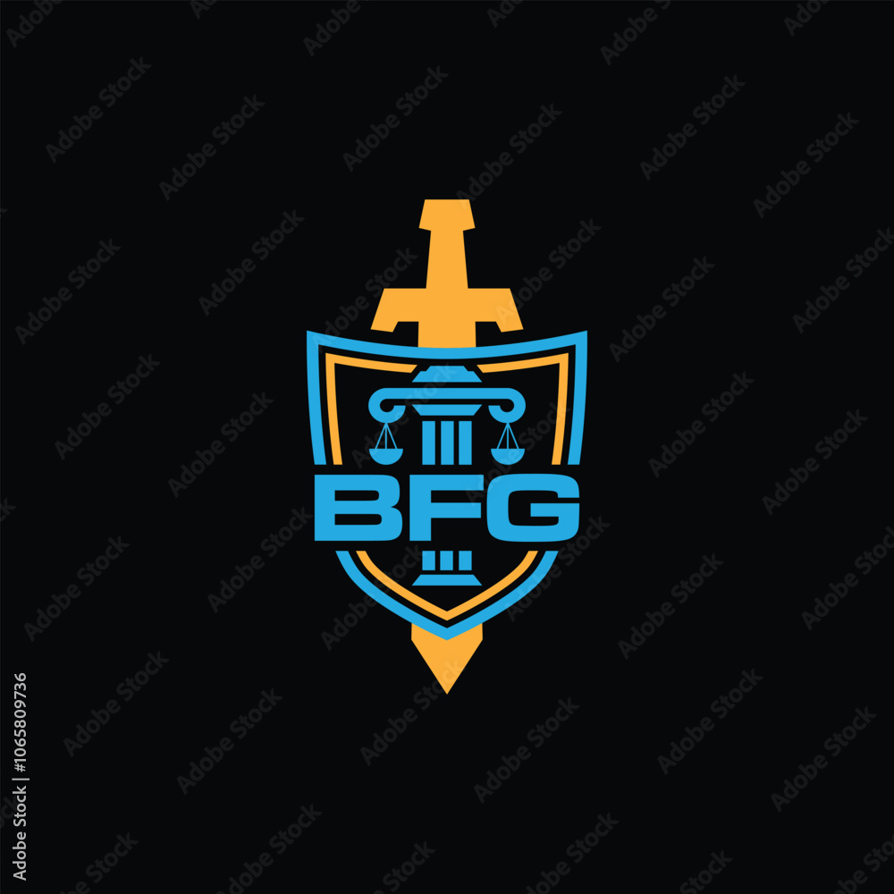 Law Firm Logo Symbol With Letter BFG Stock Vector | Adobe Stock
