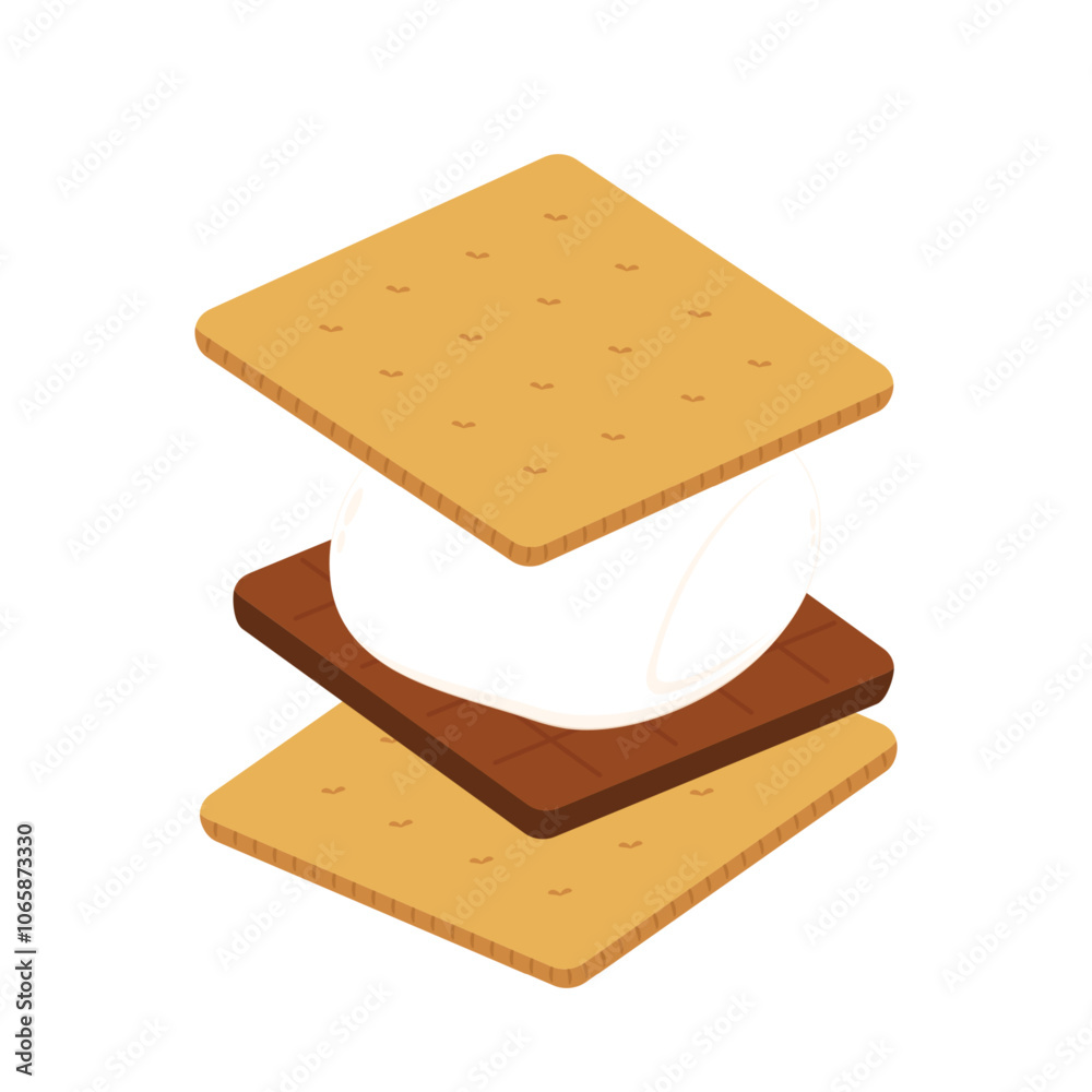 Chocolate bar and graham crackers. S'more graham cracker, chocolate ...