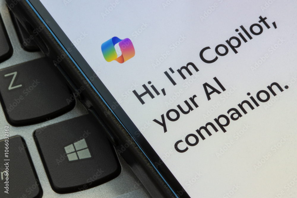 Portland, OR, USA - Nov 4, 2024: Microsoft Copilot app's landing page ...