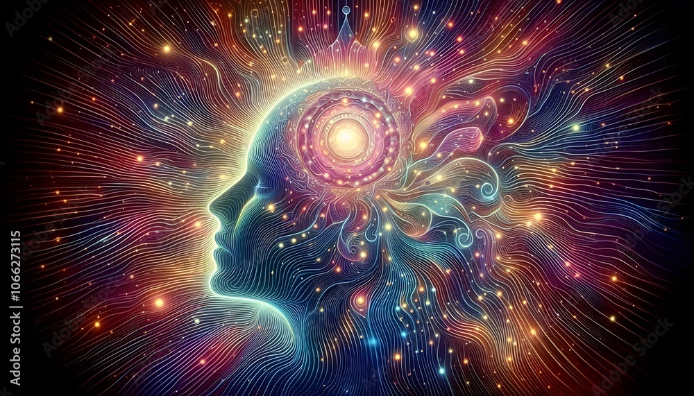 Holographic colorful illustration of a human, background 4k, pc, hd ...