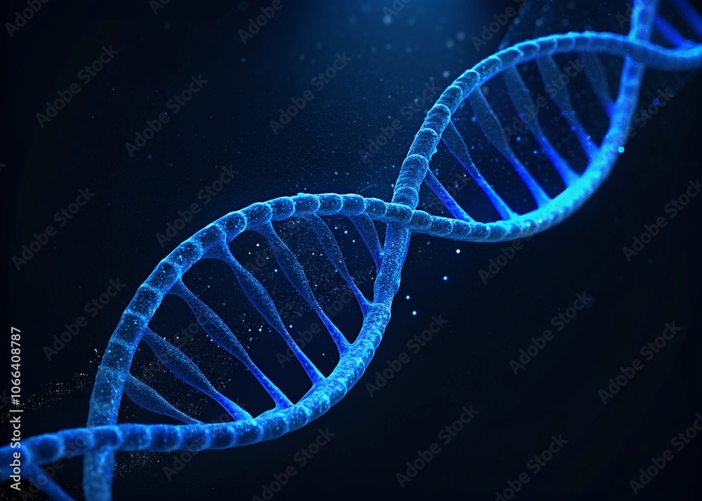 DNA helix pattern on a black backdrop showing the spiral molecular ...