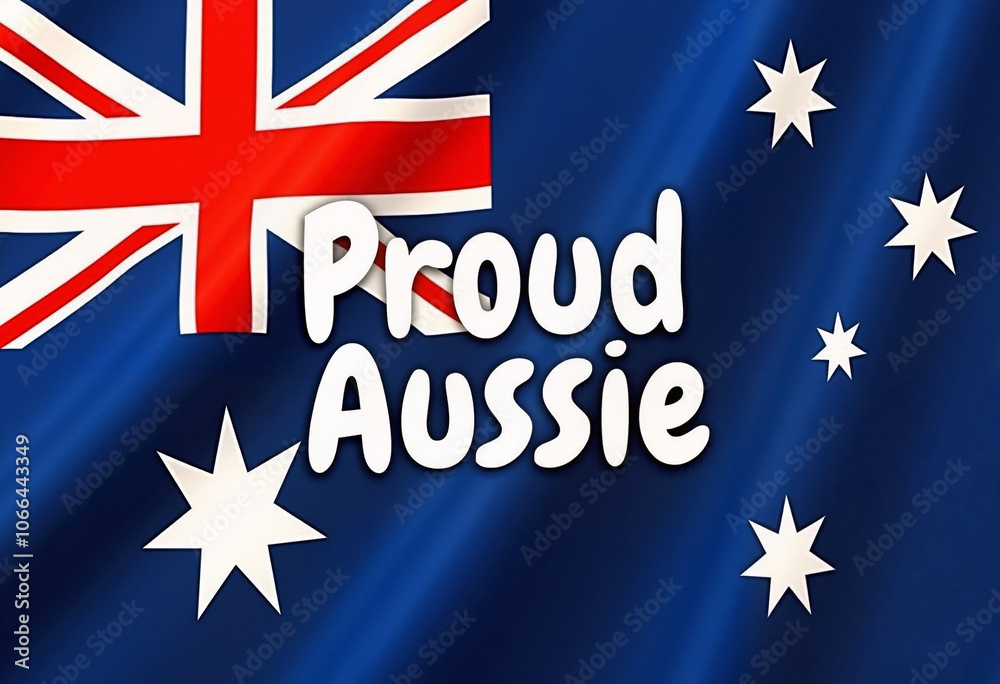 Celebrating Australia Day with pride as the iconic flag waves under a ...