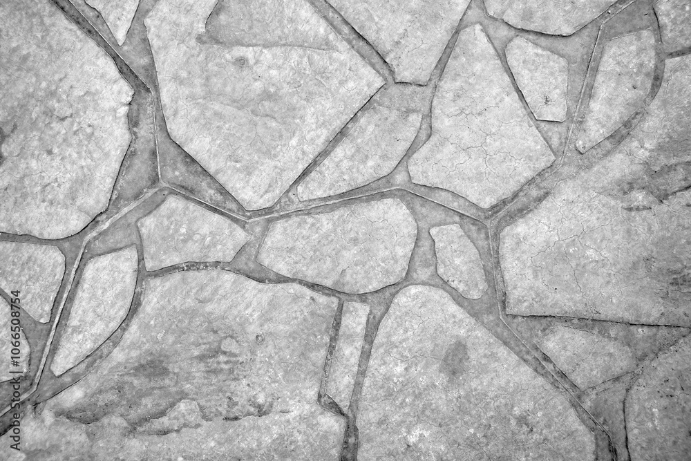 Dirty crazy paving floor texture background. Unclean stamped concrete ...