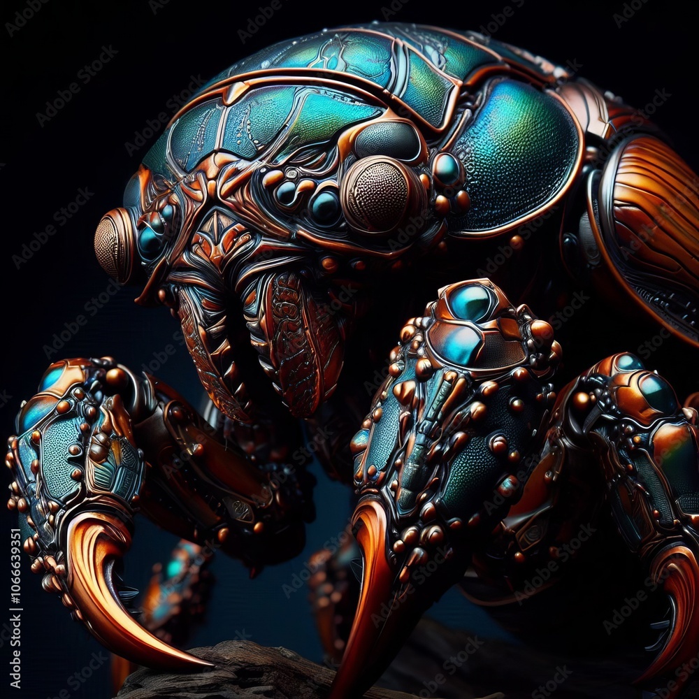 Chitinous Armor Crafted from the exoskeletons of giant insects p Stock Photo | Adobe Stock