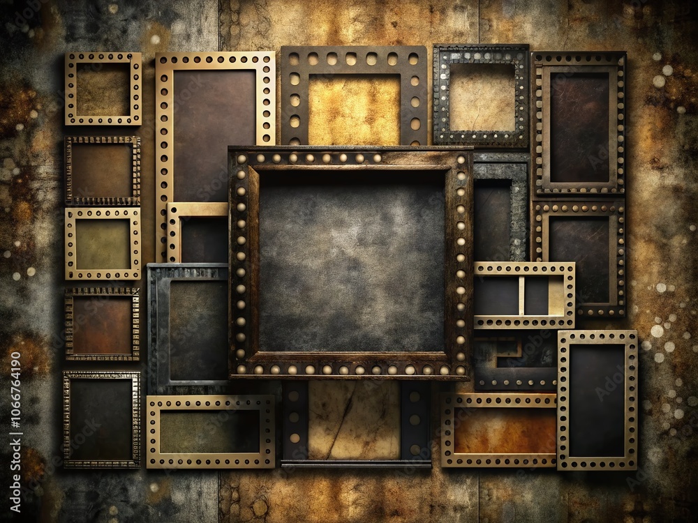 Vintage Film Frames Collection: Diverse Sizes with Holes for Creative ...