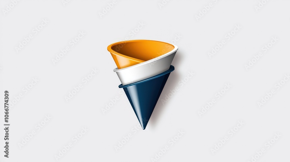Explore the creative design of a modern ice cream cone logo that ...