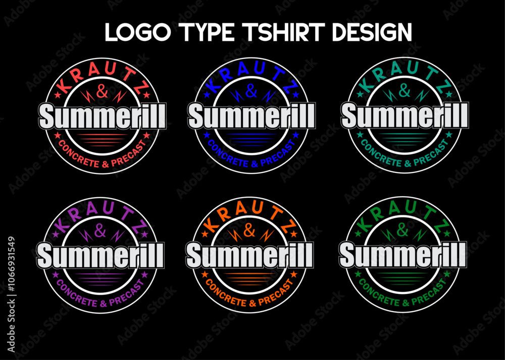 logo type brand company name personal professional logo design template ...