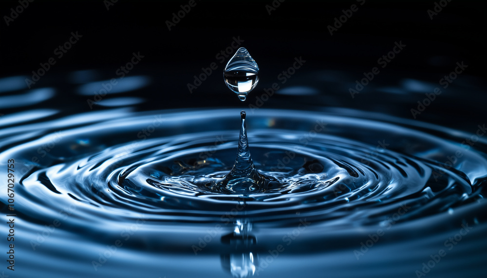 This stunning image captures a single water drop perfectly frozen in ...