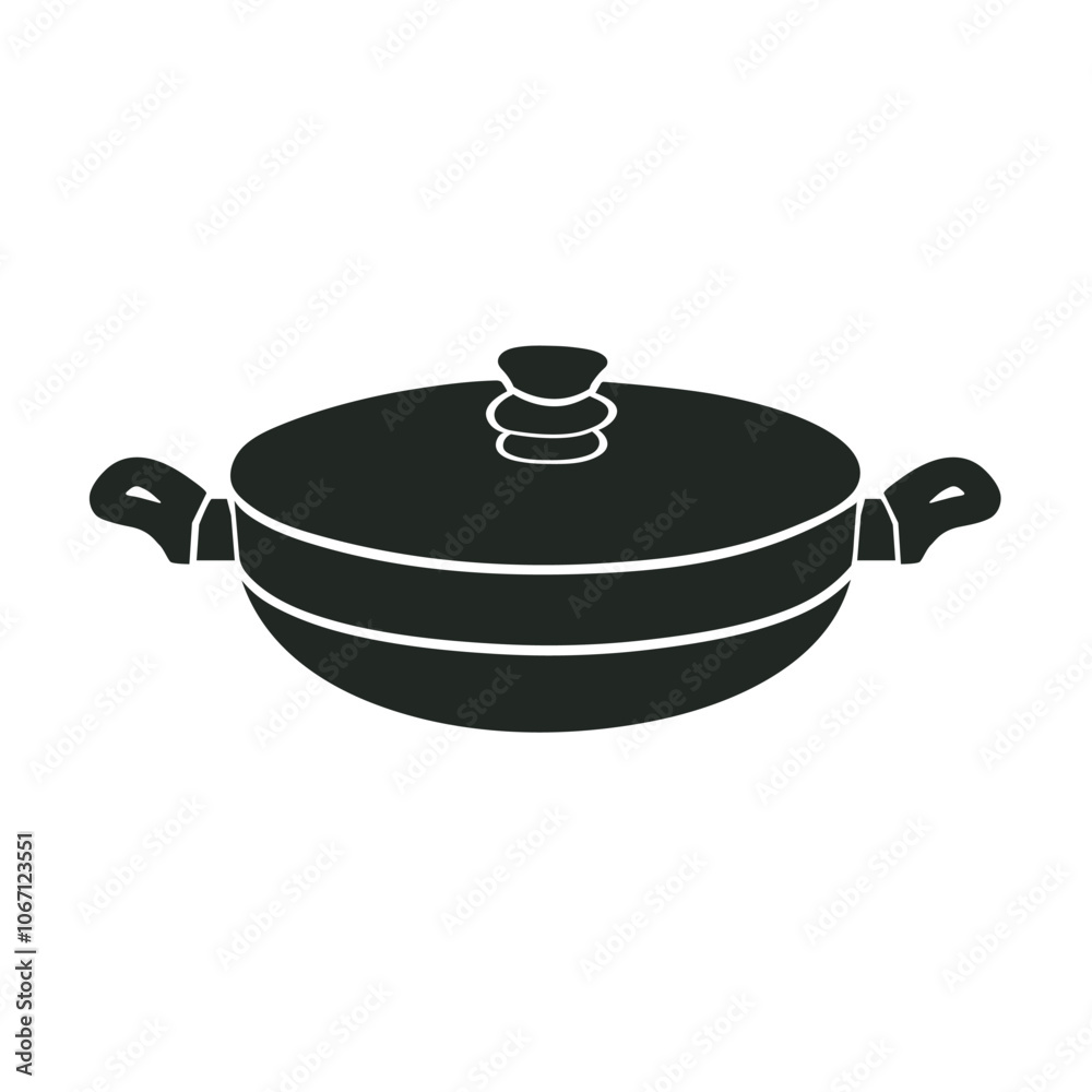 Wok Vector Illustration Clip Art Set, Wok Isolated Vector Silhouette ...