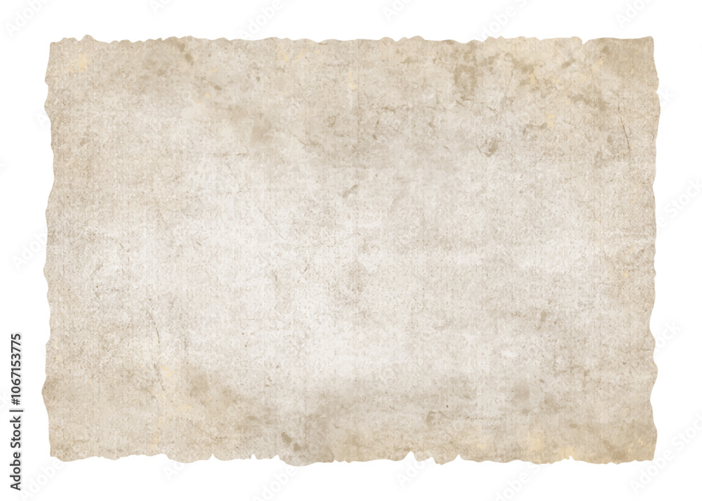 Stock-Vektorgrafik „Vintage ancient worn paper texture with ripped torn ...