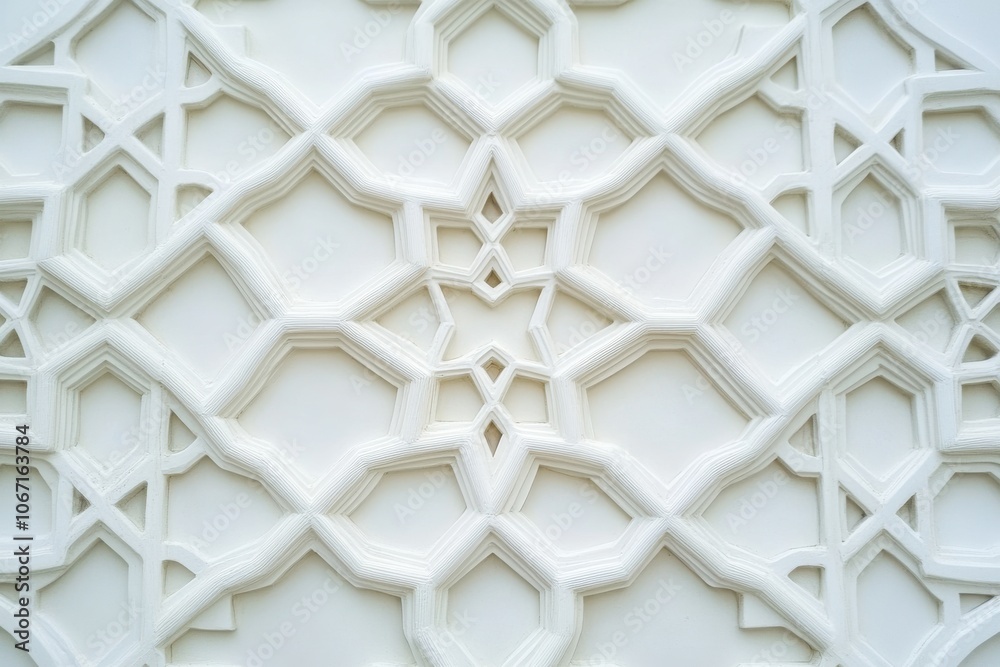 Elegant white Islamic background, luxury arabesque ornaments and soft ...
