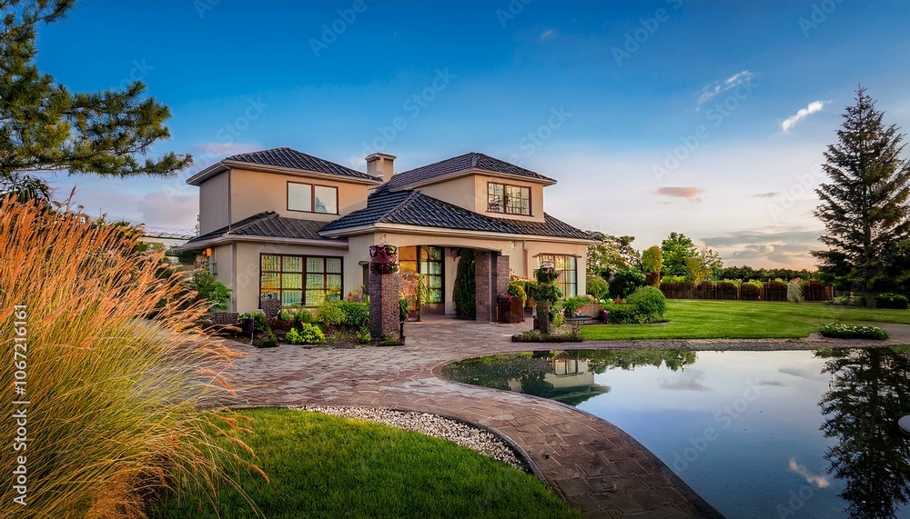 Luxury homes that represent symbols of wealth Stock Photo | Adobe Stock
