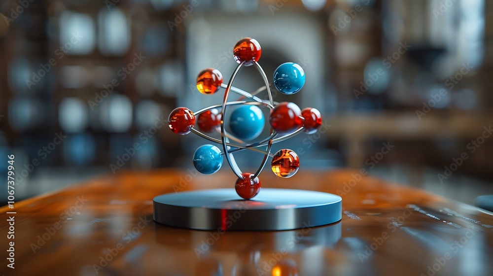 Covalent bonding model depicting shared electron pair forming stable ...