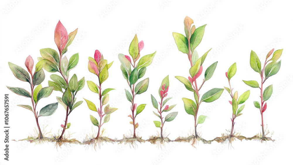 Delicate Growth Stages of a Native Australian Plant Captured in a ...