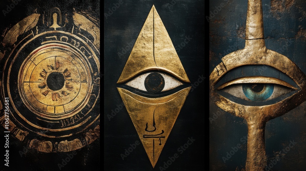 Ancient symbols and their meanings Stock Illustration | Adobe Stock