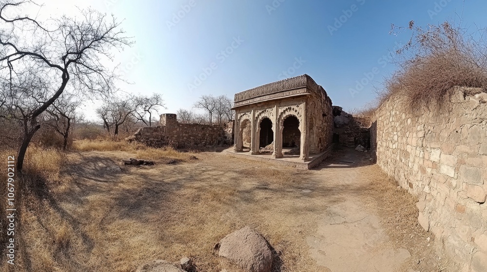 A panoramic view of the Gagron Fort, highlighting its strategic ...