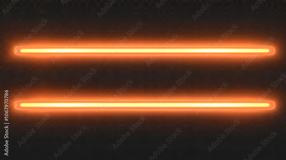 Orange light png, line light png, neon lights transparent background ...