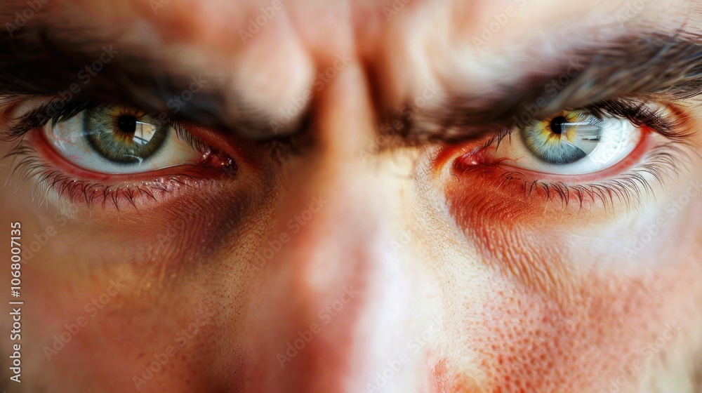 Intense Eye Contact: With piercing eyes and a confident look, this ...