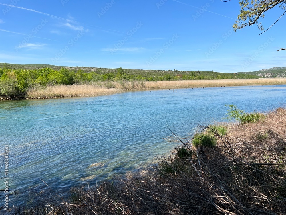 Accumulation lake Razovac or the lower artificial lake of the ...