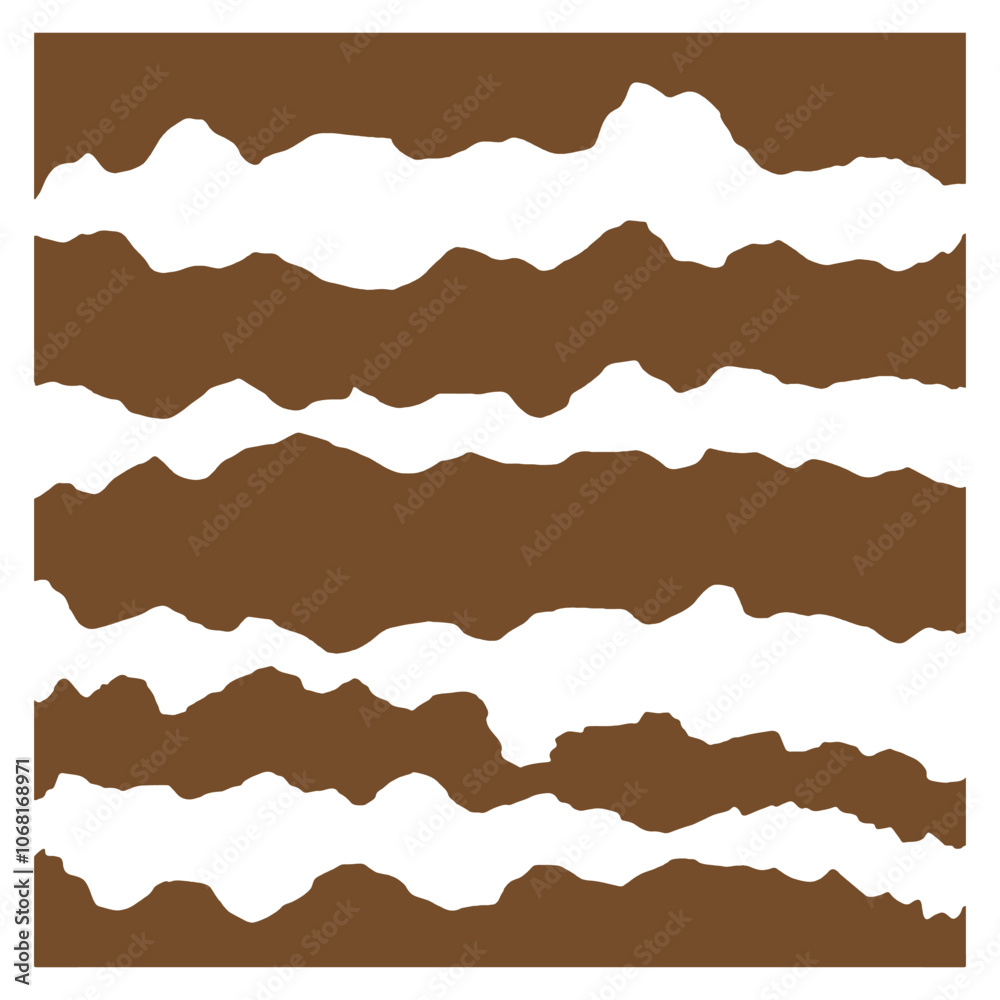 Vector de Stock Ripped paper set vector. Craft paper rip torn paper ...