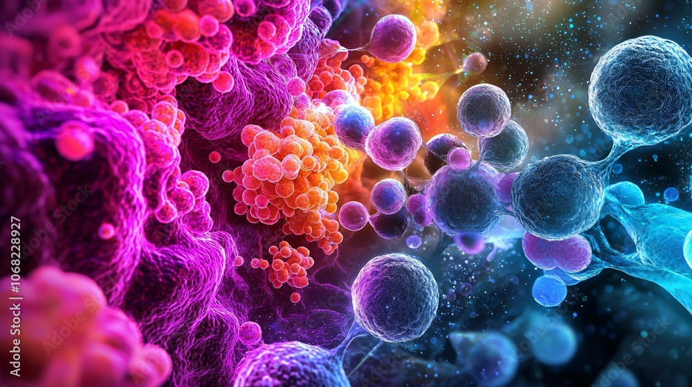 Explore how immune system response visualization utilizes particle ...