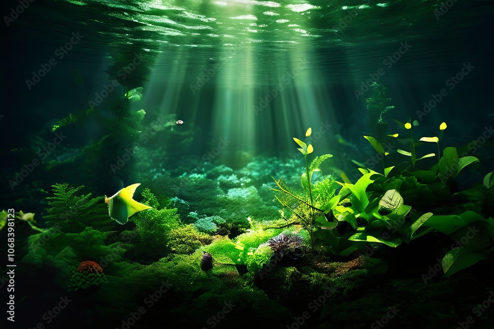 ecological perspective a stylized image with an ecological natur Stock ...