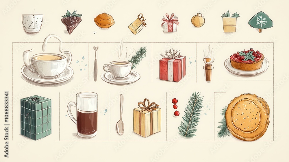 Create a visual schedule for an ideal holiday morning using engaging ...