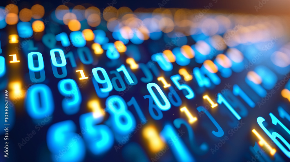 fondo de pantalla con numeros, código binario y datos digitales en ...