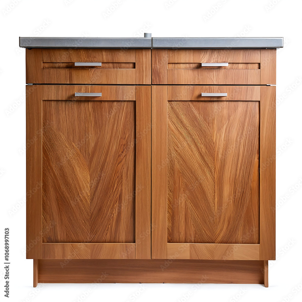 kitchen cabinet front view isolated white background use product design ...